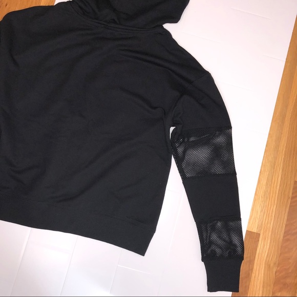 bebe | Tops | Bebe Sport Mesh Logo Hoodie | Poshmark